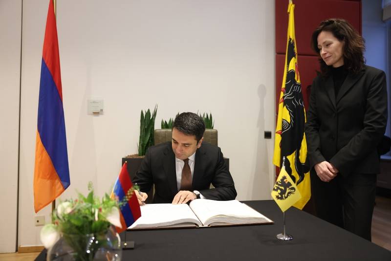 Alen Simonyan meets with Speaker of Flemish Parliament - Embassy of ...